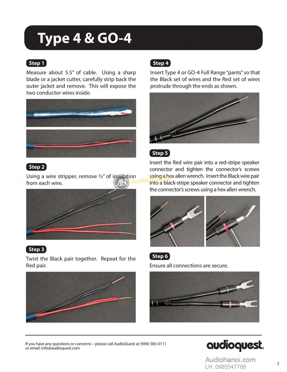 Bán dây loa cuộn AudioQuest Type 4 giá tốt, chất luợng cao, nhập khẩu Mỹ